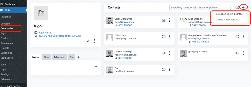 How to Add, Assign Contacts and Manage Company Accounts? - agend ...